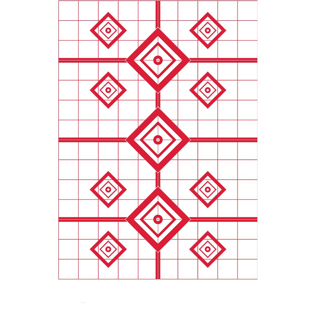 Pro-Shot 200 Yard Rifle Sight in Target 23" X 35" -5/ct (Red)