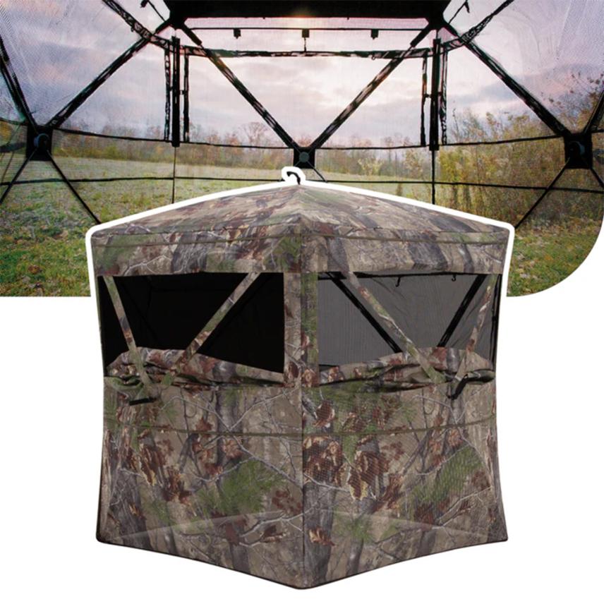 Barronett Blinds In See Through Ground Blind Bloodtrail Backwoods Camo