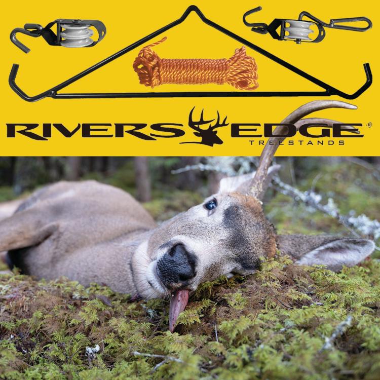 River's Edge: Durable Game Gambrel & Hoist System