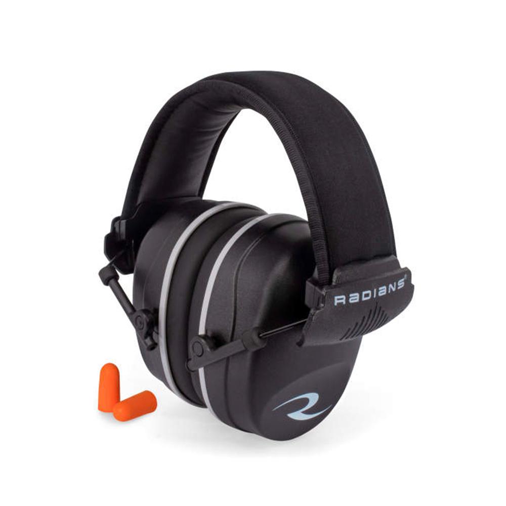 Folding Slim Cup Ear Muff NRR 34 with 2 pair free plugs