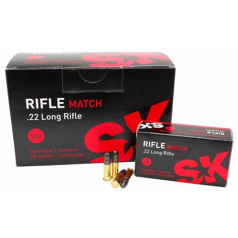 SK Semi-Auto Rifle Rimfire Ammunition .22 LR 40 gr LRN 1132 fps 50/ct