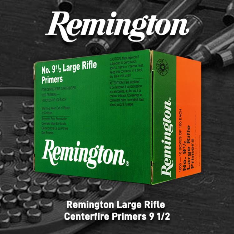 Remington Large Rifle Centerfire Primers-9-1/2 1000 ct | Natchez