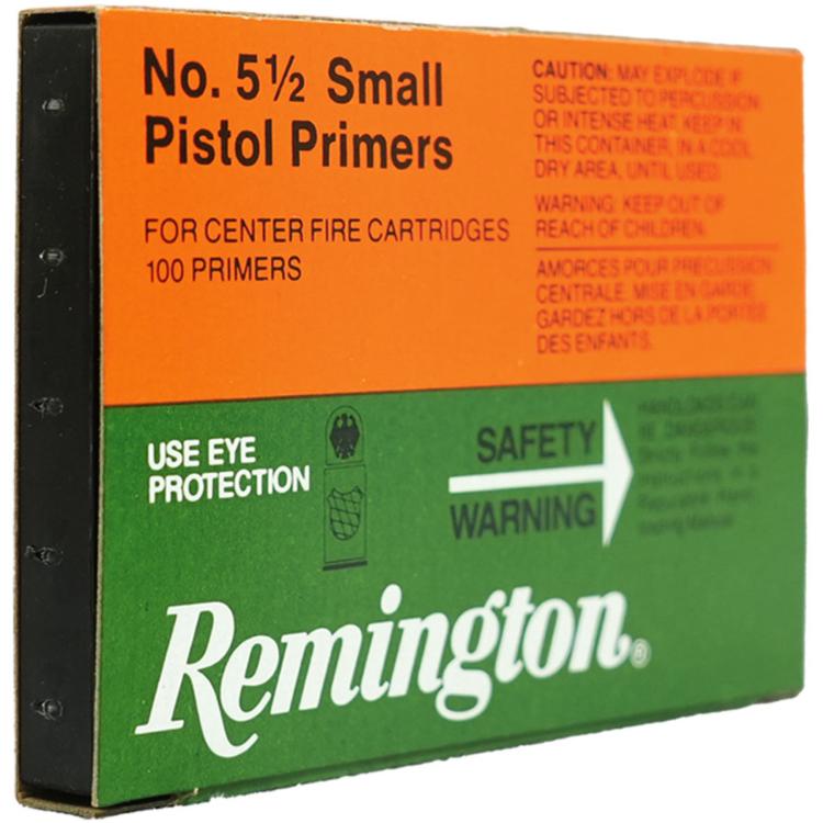 Remington Centerfire Small Pistol Primers 5-1/2 1000/ct – rm22626