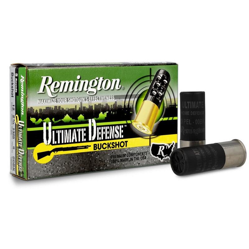 REMINGTON ULTIMATE DEFENSE BUCKSHOT LOAD 12GA 3IN 4 DRAM 41PEL ...