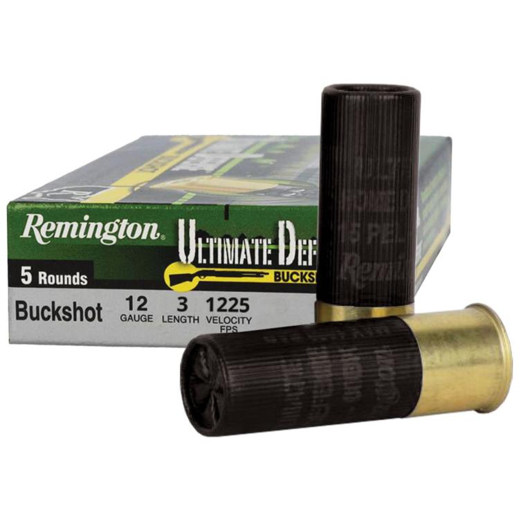 Remington Ultimate Defense Buckshot: 3-inch #4 Buck 1225 fps