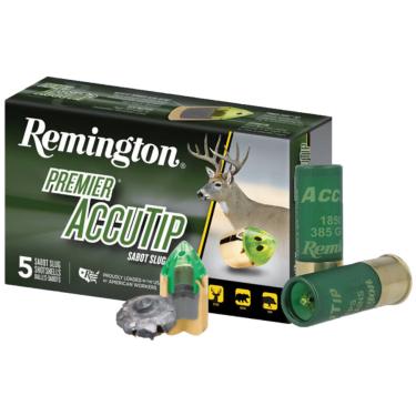 "Remington Premier AccuTip 12 Ga Slug - 1850 FPS, 5/c