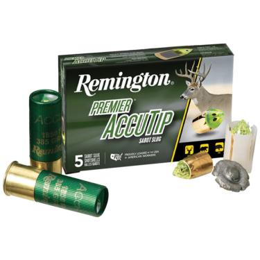 "Remington Premier AccuTip 12 Ga Slug - 1850 FPS, 5/c