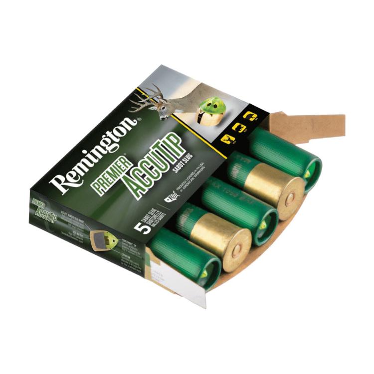 "Remington Premier AccuTip 12 Ga Slug - 1850 FPS, 5/c