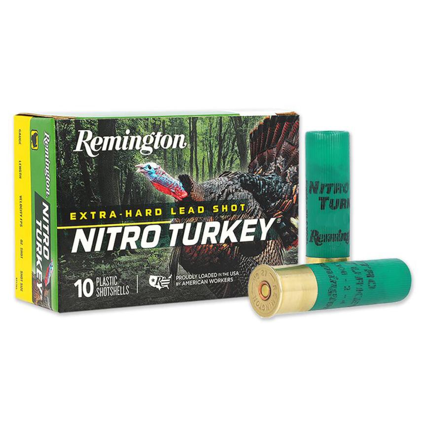 REMINGTON NITRO TURKEY MAGNUM LOADS 12GA 2-3/4IN 1-1/2OZ 4 AMMO 10RD