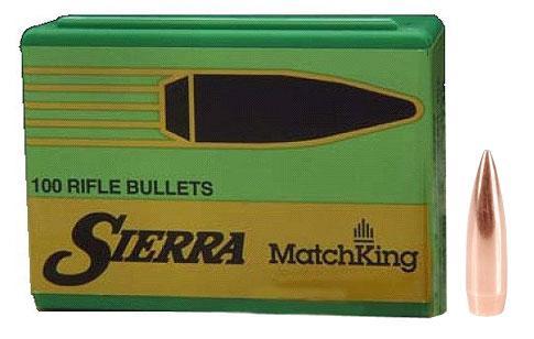 Sierra MatchKing Rifle Bullets (500/ct) .22 cal .224" 52 gr HPBT MATCH