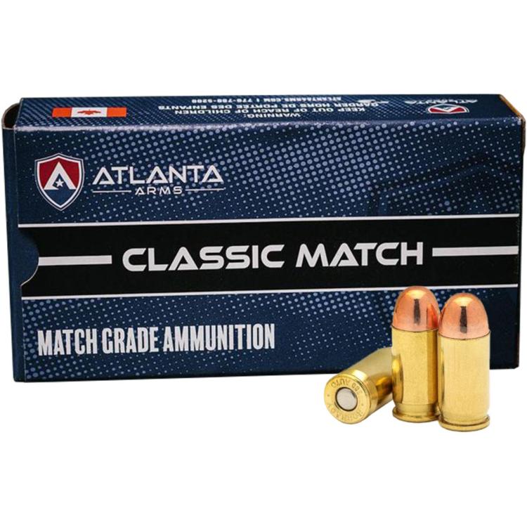 Atlanta Arms Classic Match Grade .380 ACP Ammo 100gr FMJ - 50 Rounds