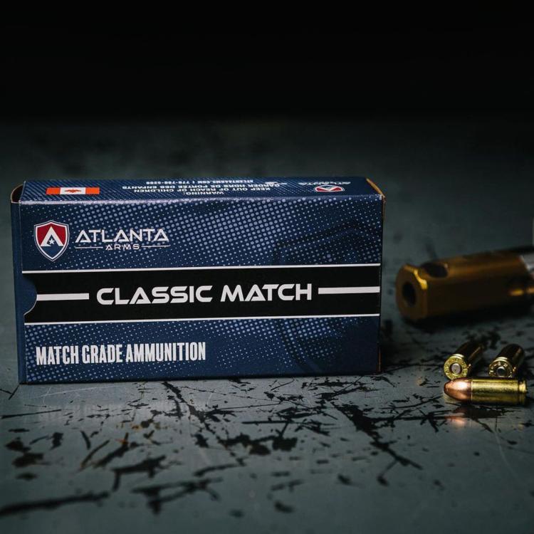 Atlanta Arms Classic Match Grade .380 ACP Ammo 100gr FMJ - 50 Rounds