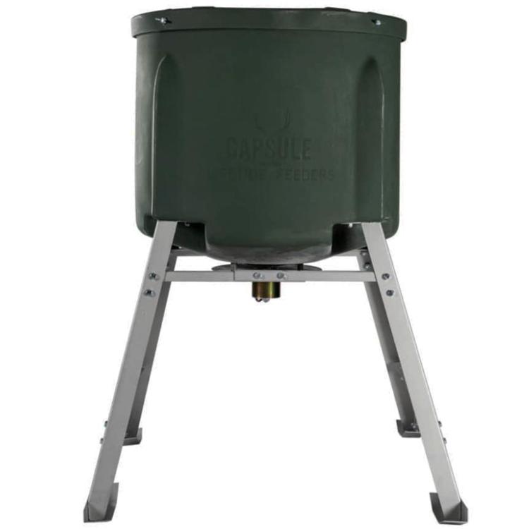 Capsule Feeder 400lb with Legs - Large-Scale Wildlife Feeding