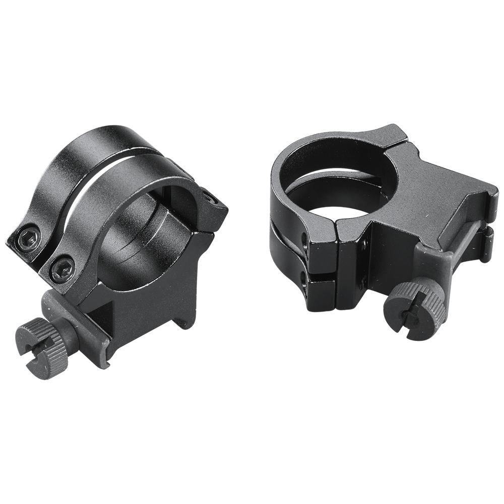 Weaver Quad Lock Detachable Scope Rings 1" High Extension, Matte