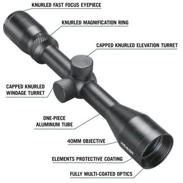 Weaver Classic Series Rifle Scope - 3-9x40mm 1" SFP Ballistic-X...