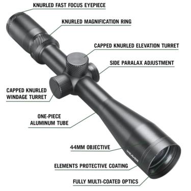 Weaver Classic Series Rifle Scope - 4-16x44mm 30mm SFP Ballisti...