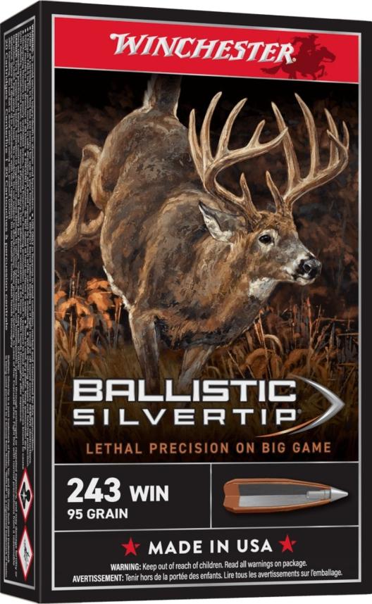Winchester Ballistic Silvertip Rifle Ammunition .243 Win 95 gr ...