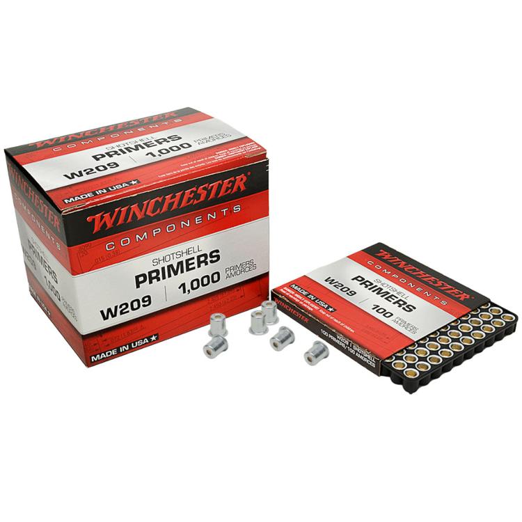 Winchester #209 Shotgun Primers For Reloading 1000 ct