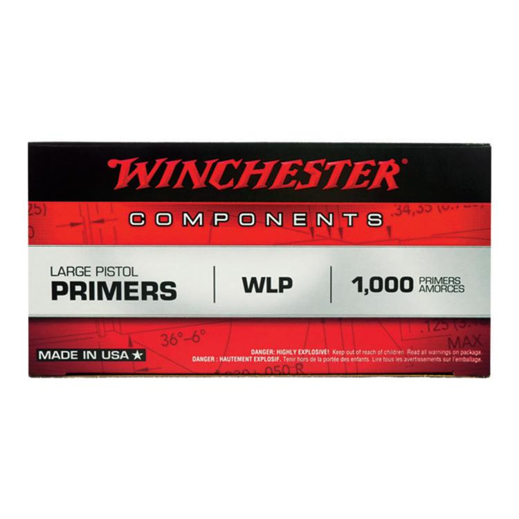 Winchester WLP Large Pistol Primers 1000ct - Bulk Reloading