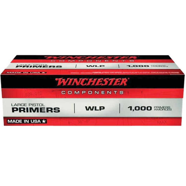 Winchester WLP Large Pistol Primers 1000ct - Bulk Reloading