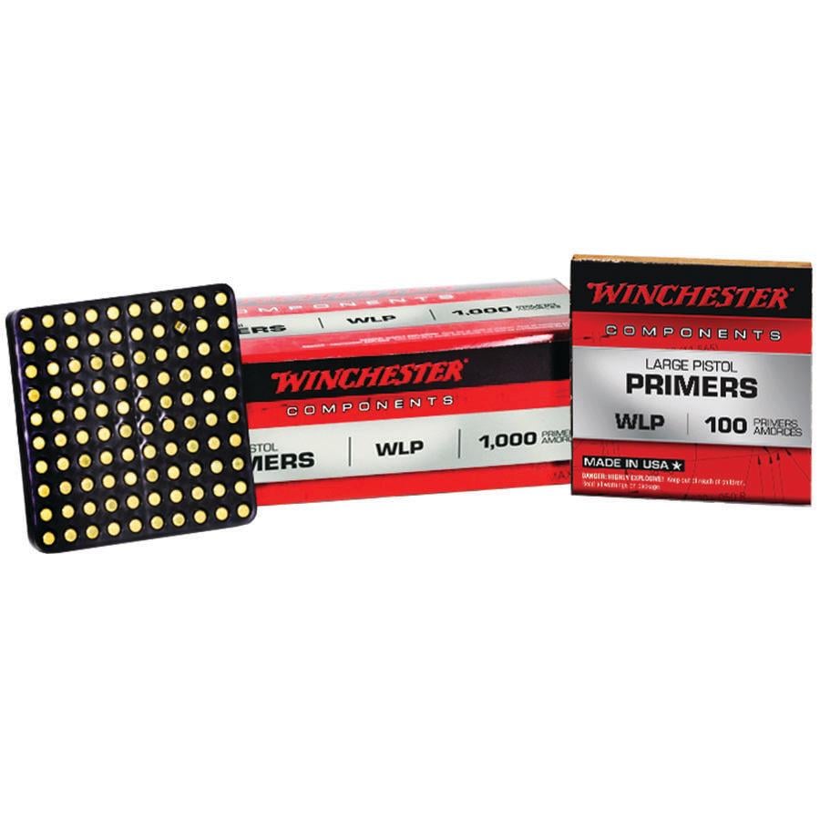 Winchester WLP Large Pistol Primers 1000ct - Bulk Reloading
