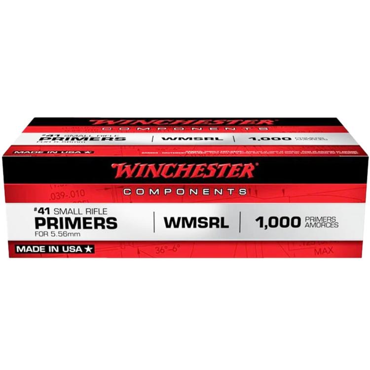 Winchester #41 WMSRL Primers for 5.56 1000/ct | AR-15 Primers