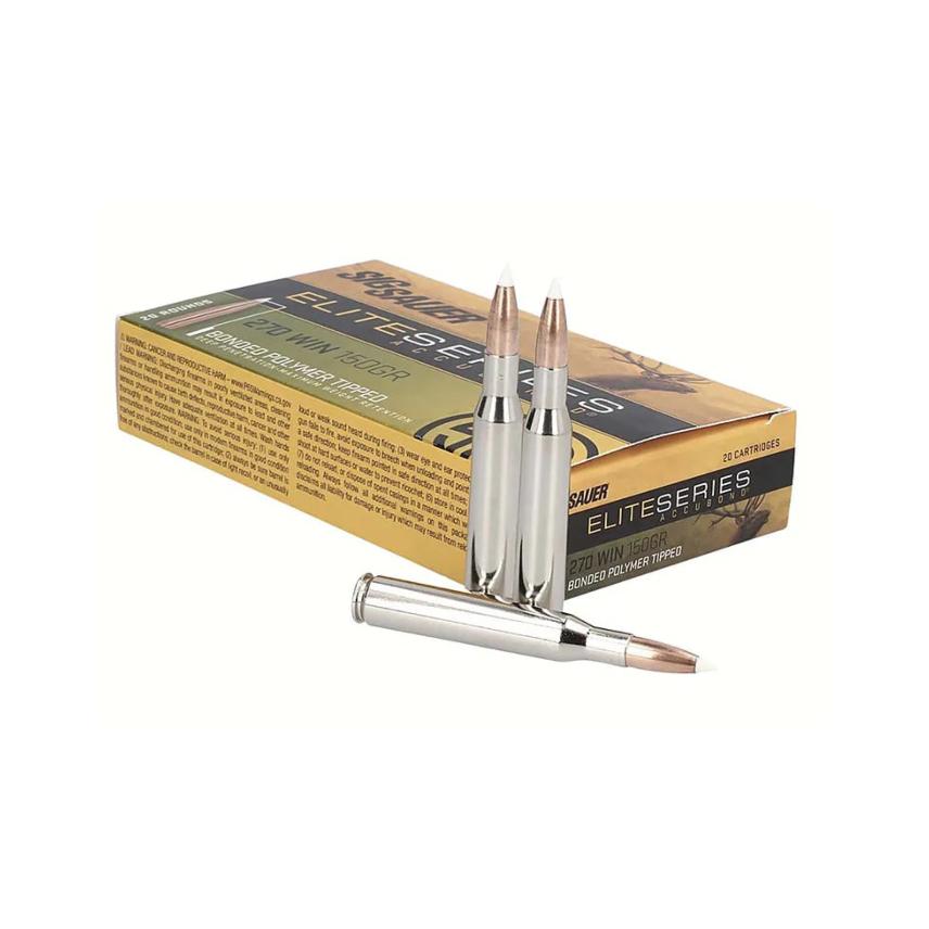 Sig Sauer Elite Hunting Accubond Rifle Ammunition .270 Win 150gr HP ...