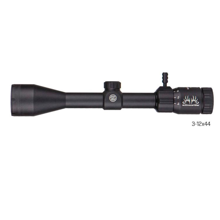 Sig Sauer Buckmasters Rifle Scope 3-12x44mm 1" SFP BDC