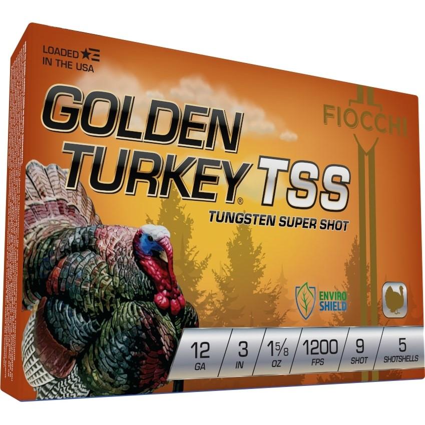 Fiocchi Golden Turkey Tungsten TSS Shotshells 12ga 3" 1-5/8oz 1...