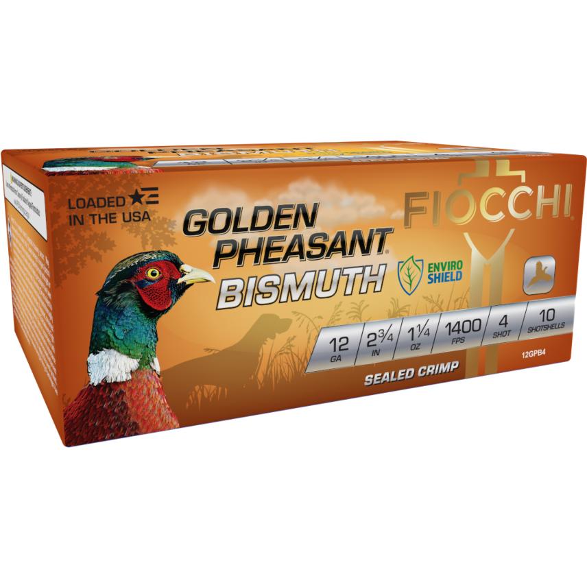 Fiocchi Golden Pheasant Bismuth Shotshells 12ga 2-3/4" 1-1/4oz ...