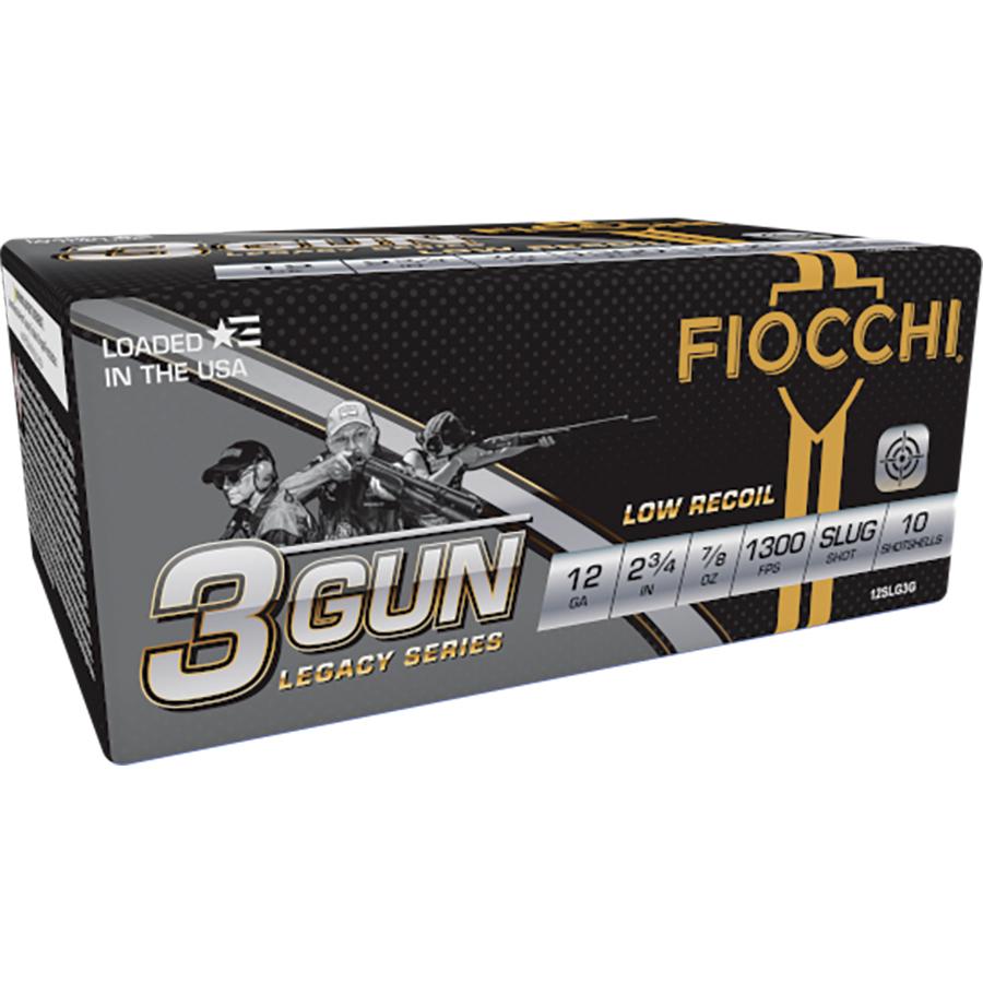 Fiocchi 3 Gun Match Shotshells 12ga 2-3/4" 7/8oz 1300 fps Slug 10/ct