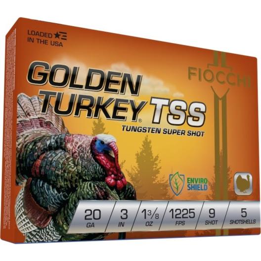 Fiocchi Golden Turkey Tungsten TSS Shotshells 20ga 3" 1-3/8oz 1...