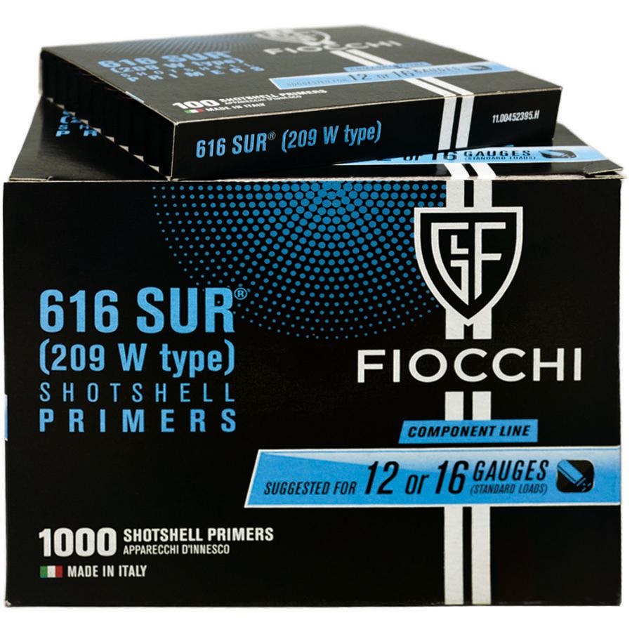 Fiocchi 616 SUR 209 W Primers | 1000-Count Shotshell Primers