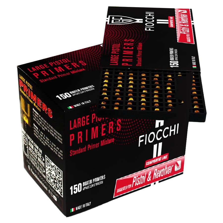 Fiocchi Standard Large Pistol Primers 1500/ct - IN STOCK