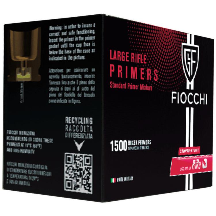 Fiocchi 535LR Large Rifle Primers – Bulk 1500 Count Pack