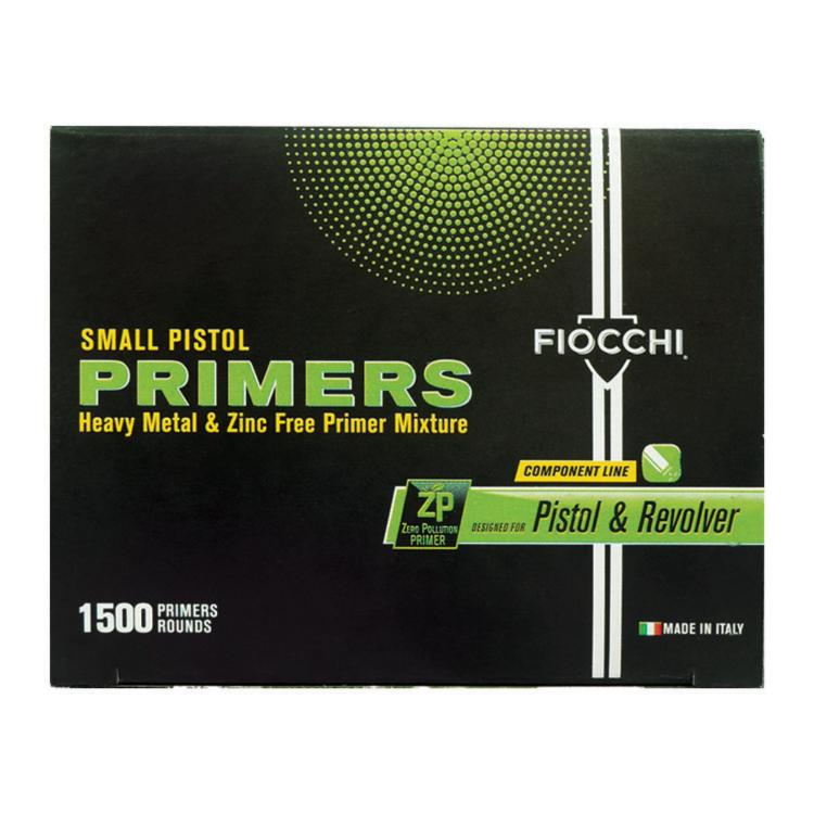 Fiocchi Zero Pollution Small Pistol Primers 1500 ct | Natchez