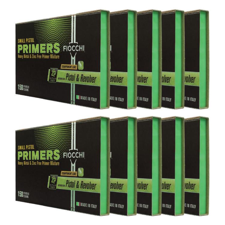 Fiocchi Zero Pollution Small Pistol Primers 1500 ct | Natchez