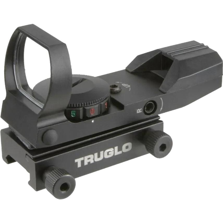 Truglo Open Red Dot Sight - 24x34mm Illum. Dual Color Reticle Black