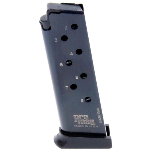ProMag S&W 908/3913/3914/3953 Magazine 9mm Blued Steel 8/rd